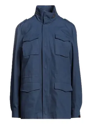MP MASSIMO PIOMBO MP MASSIMO PIOMBO Cotton Casual Jacket Navy
