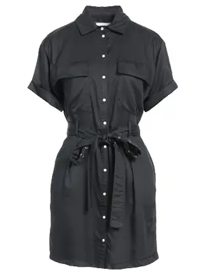 Patrizia Pepe Mini Shirt Dress - Black