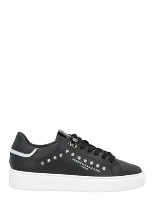 John Galliano Calfskin Low-top Sneakers - Black