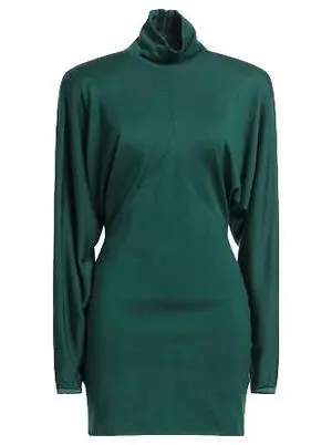 Philosophy Di Lorenzo Serafini Mini Dress In Lyocell, Virgin Wool, Polyamide, And Elastane - Green
