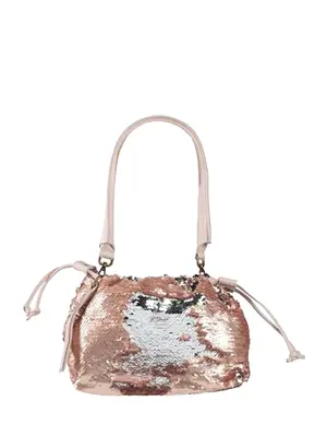 CORSIA Handbag With Sequins - Rose Gold