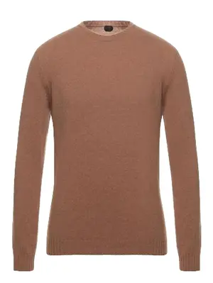 MP MASSIMO PIOMBO Mid-Weight Merino Wool Sweater Beige