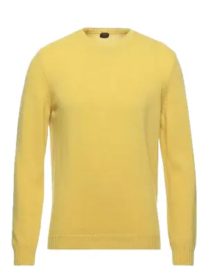 MP MASSIMO PIOMBO Mid-Weight Merino Wool Sweater Yellow
