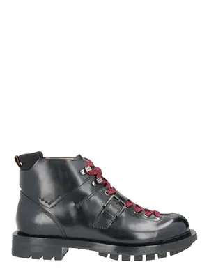 Santoni Lace-up Ankle Boots - Black