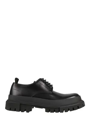 Dolce & Gabbana Lace-up Shoe With Lug Sole - Black