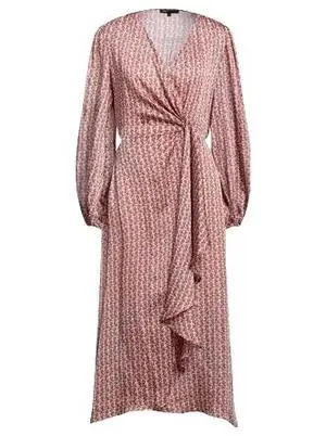 Maje Midi Wrap Dress - Pink