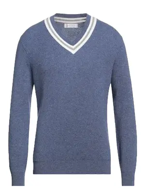 Brunello Cucinelli Sweater In Cashmere Blue