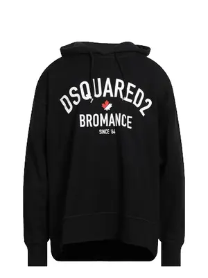 Dsquared2 Cotton Fleece Sweatshirt Black