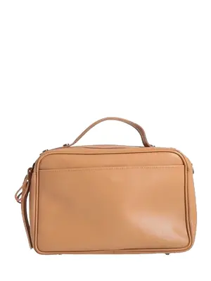CORSIA CORSIA Soft Leather Bowler Bag Beige