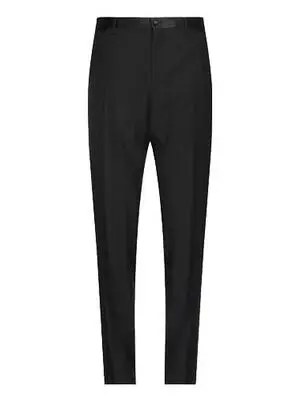 Dolce & Gabbana Tapered Virgin Wool Blend Chinos - Black