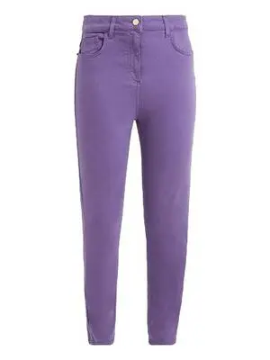 Elisabetta Franchi Skinny Jeans With Detachable Application - Purple