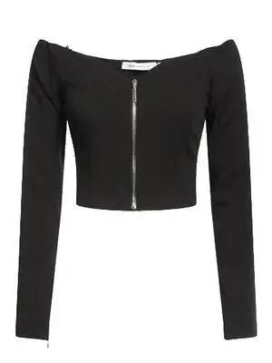 SIMONA CORSELLINI SIMONA CORSELLINI Crepe Crop Top Black