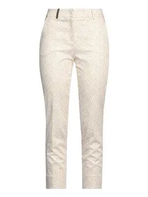 Peserico Tapered Geometric-print Pants - Beige