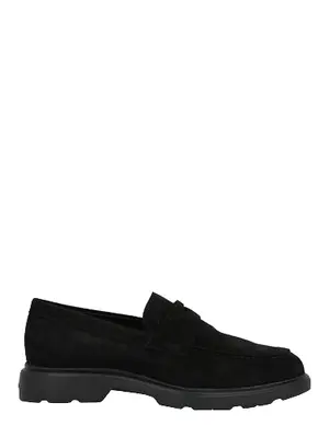 Hogan Leather Loafers - Black