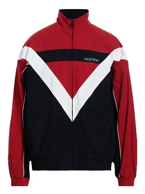 Valentino Garavani Jacket In Techno Fabric - Red
