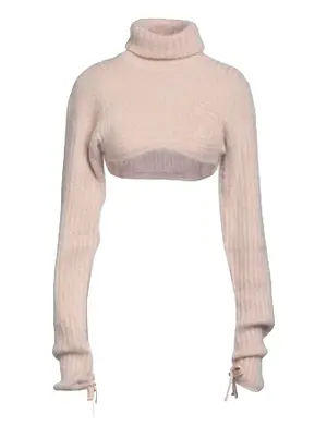ANDREĀDAMO Turtleneck Knit Top Pink