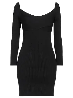 Pinko Mini Dress In Viscose And Polyamide Black