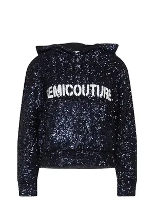 SEMICOUTURE SEMICOUTURE Two-Tone Sequined Sweatshirt Blue