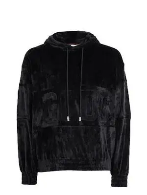 Gcds Chenille Logo Hoodie - Black