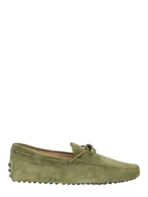 TOD'S Loafers In Leather Green