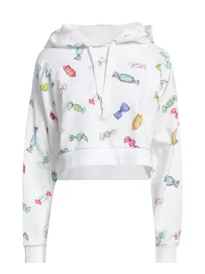 Moschino Cotton-blend Hooded Sweatshirt - White