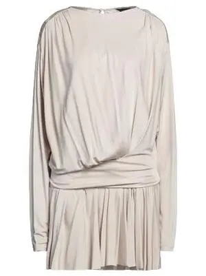Isabel Marant Mini Dress Ivory Viscose And Silk - White