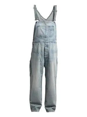 Amiri Cotton Denim Overalls - Blue