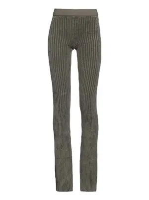 ANDREĀDAMO Flared Knit Pants Green