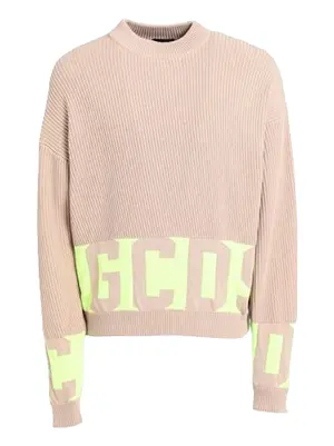 Gcds Cotton Sweater - Beige