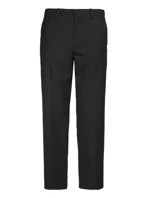 DEPARTMENT 5 Tailored Straight Leg Gabardine Pants - Black