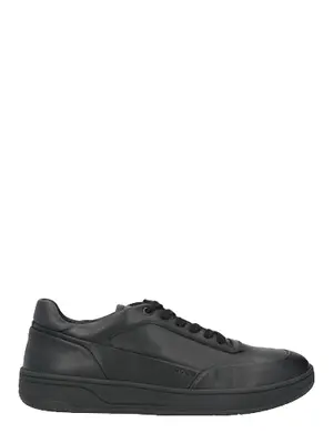 HEVO HEVÒ Leather Low-Top Sneakers Black