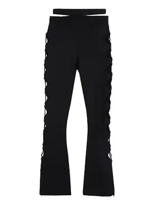 ANDREĀDAMO ANDREĀDAMO Knit Flared Pants Black