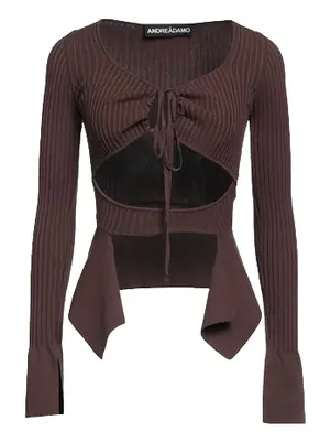 ANDREĀDAMO ANDREĀDAMO Knitted Sweater Brown
