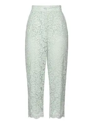 Dolce & Gabbana DOLCE & GABBANA Tapered Lace Pants Green