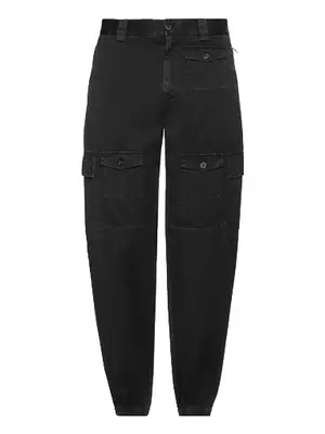 Dolce & Gabbana Cotton Cargo Pants - Black