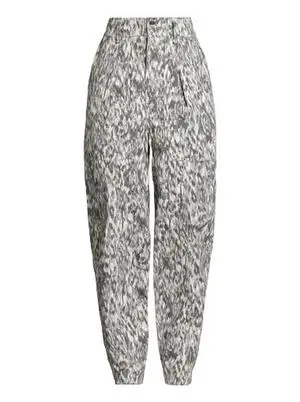 MARANT ETOILE Tapered Cotton Pants - Grey