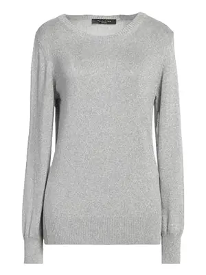 MANILA GRACE Knit Sweater - Silver