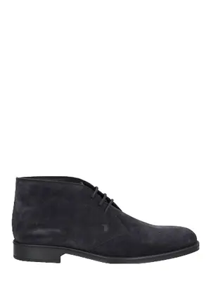 TOD'S TOD'S Leather Ankle Boots Blue