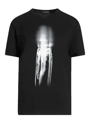 ANN DEMEULEMEESTER Printed Jersey T-shirt - Black