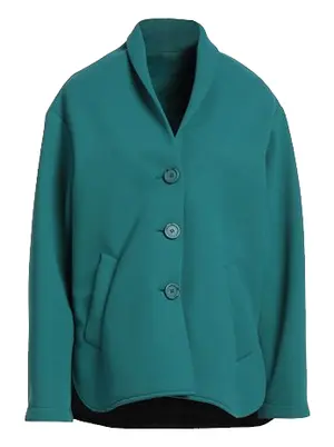 VIRNA DRÒ VIRNA DRÒ Single-Breasted Twill Jacket Deep Jade