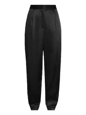 Sandro Viscose And Cotton Pants - Black