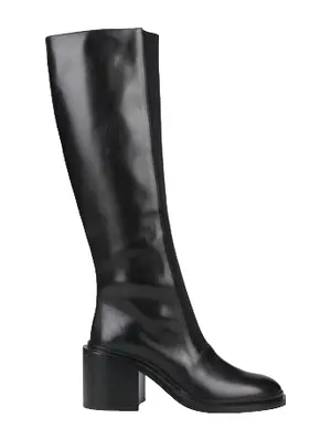 JIL SANDER Leather Boots - Black