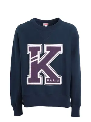 Kenzo Cotton Sweatshirt - Navy Blue