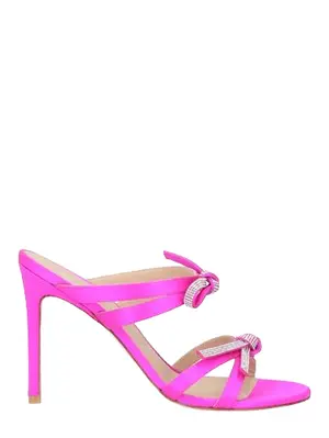 STUART WEITZMAN Textile Fiber Sandals - Pink