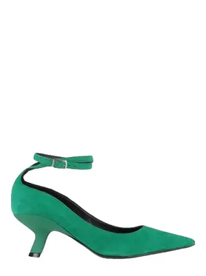 VIC MATIE Leather Pumps Green