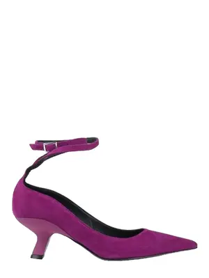 VIC MATIE Leather Pumps Purple