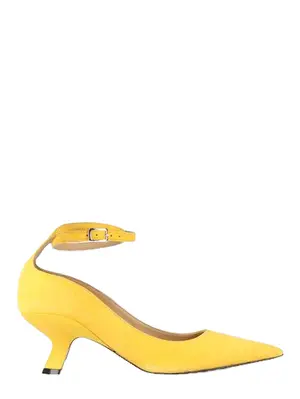 VIC MATIE Leather Pumps Yellow
