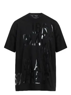 DSQUARED2 Man T-shirt Black Size S Cotton