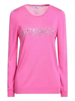 BLUMARINE Knitted Rhinestone Sweater