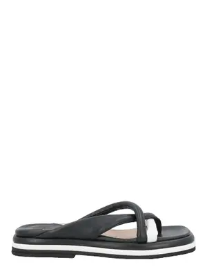 IXOS Leather Thong Sandals Black